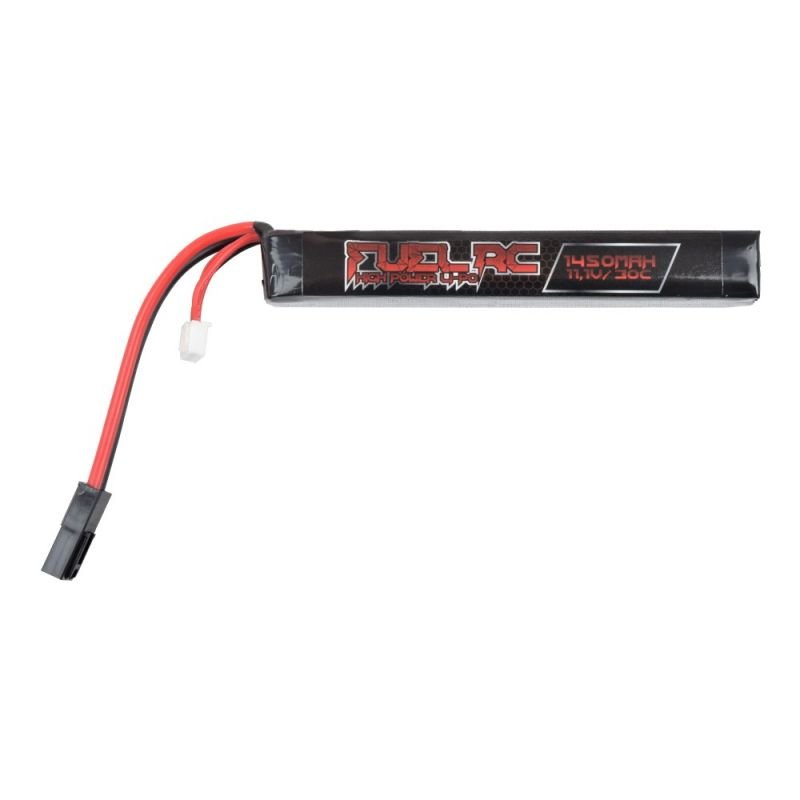 High-Power Fuel RC Black Lipo Stick Battery 11.1v 1450mAh - Phenix Airsoft